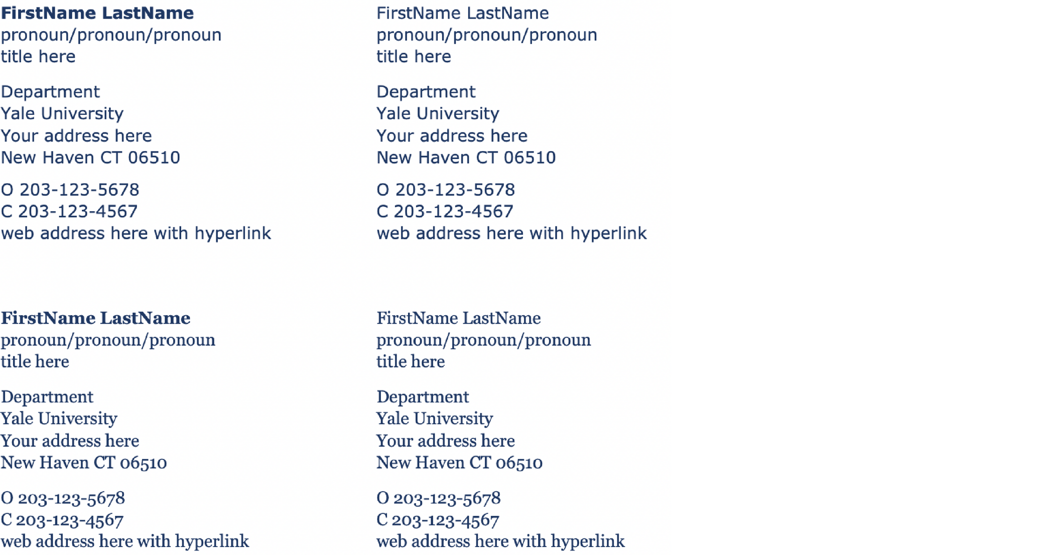 Email Signatures | Yale Identity