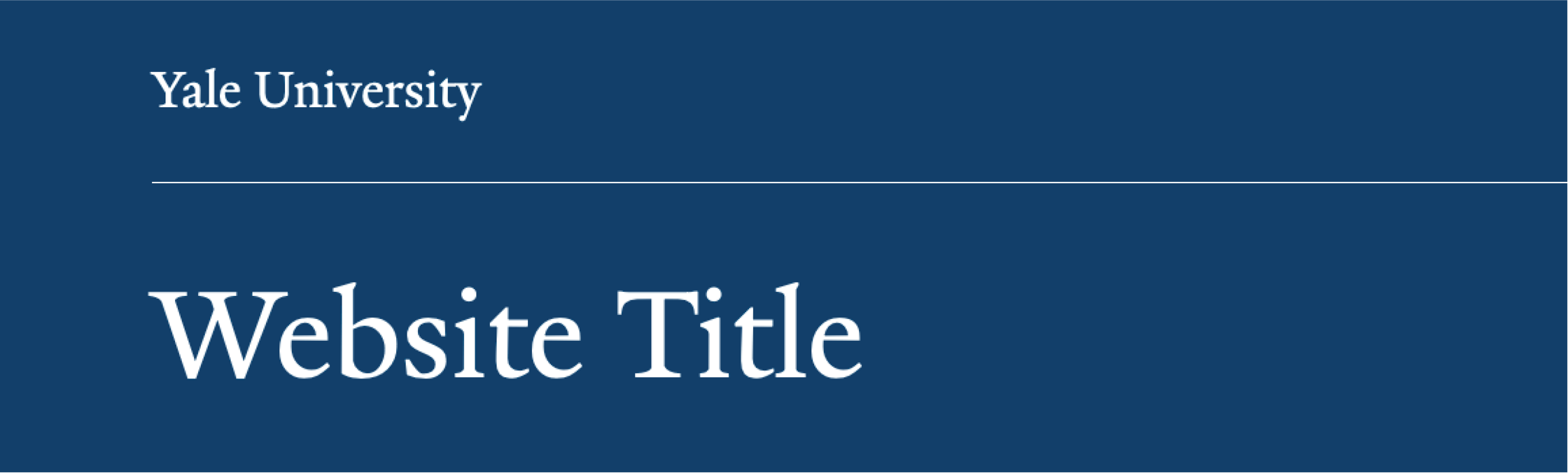 Websites | Yale Identity