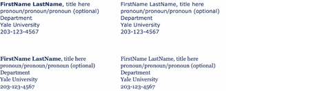 Email Signatures | Yale Identity