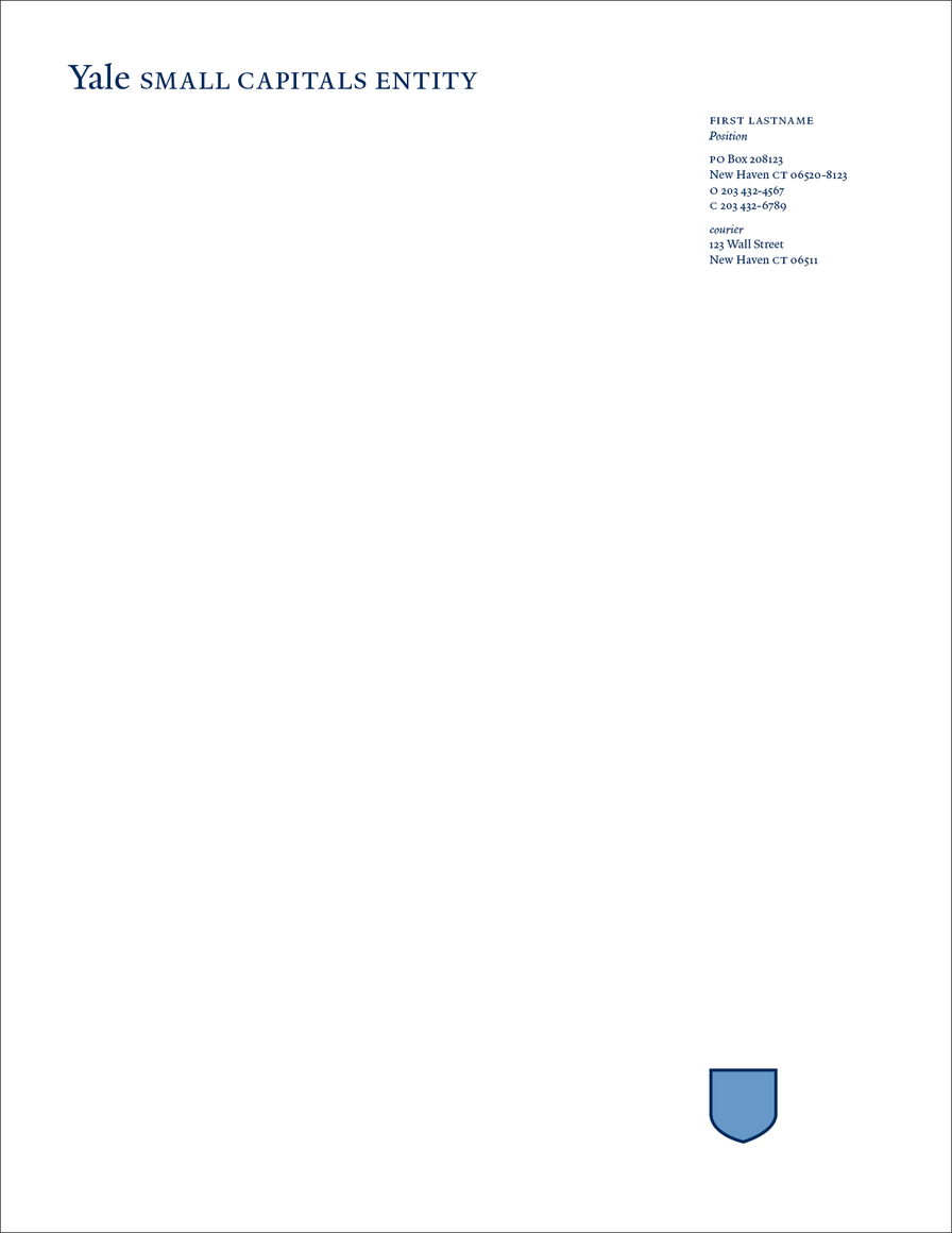 Stationery | Yale Identity